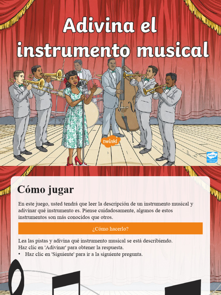 Adivina El Instrumento Musical | PDF