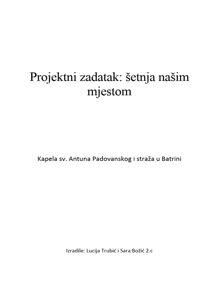 Projektni Zadatak | PDF