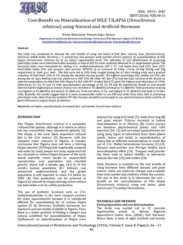 Orose Cost Benefit Publication | PDF