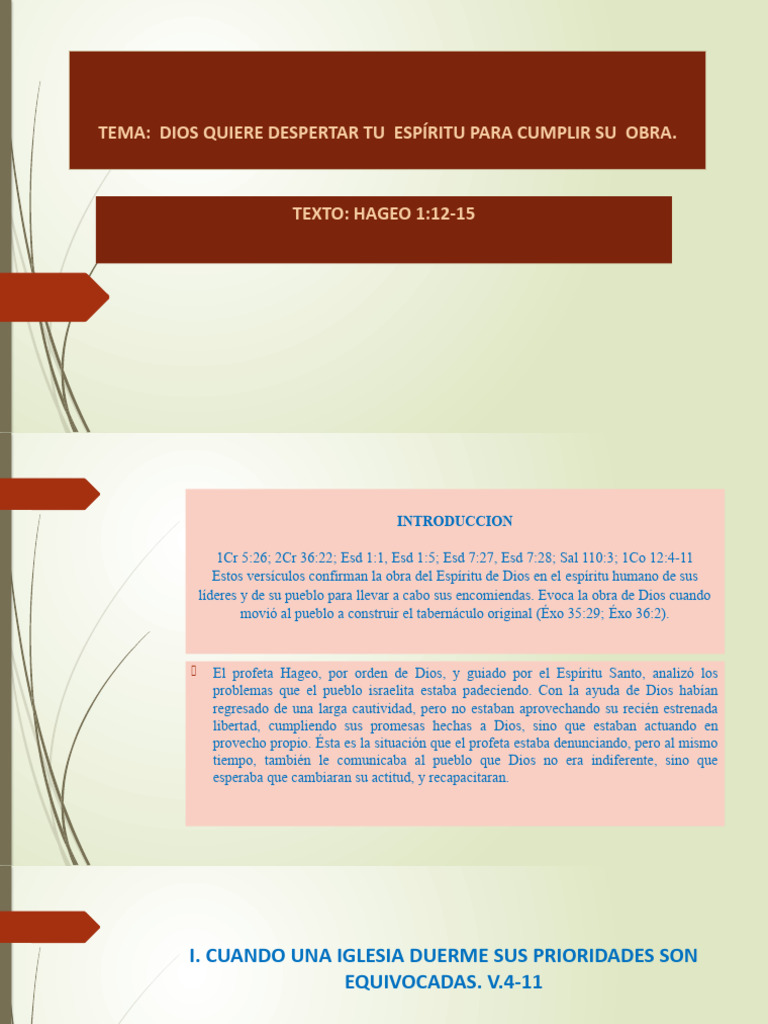 Enseñanza Dios Despierta El Espiritu de Su Iglesia | Descargar gratis PDF | Dios | Creencia ...