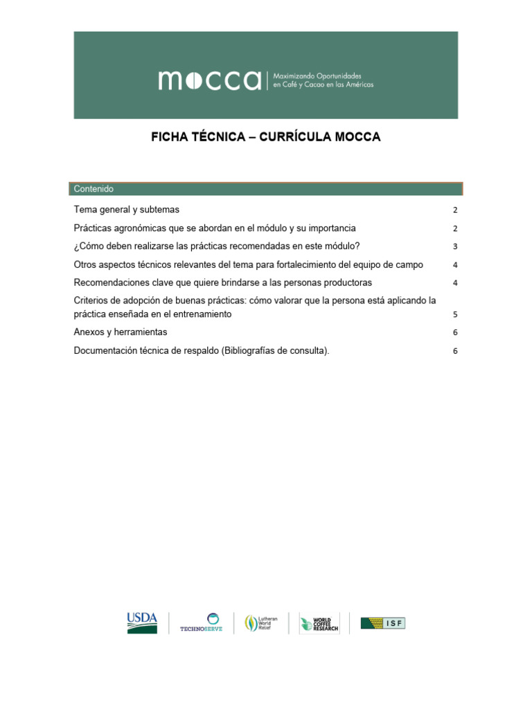 Ficha Técnica Modulo Plagas y Enfermedades (Actualizado) | PDF
