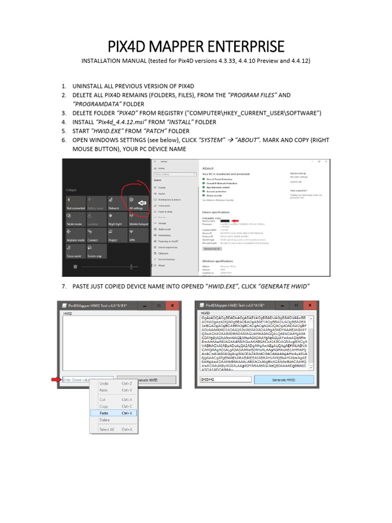Pix4D Installation Manual | PDF