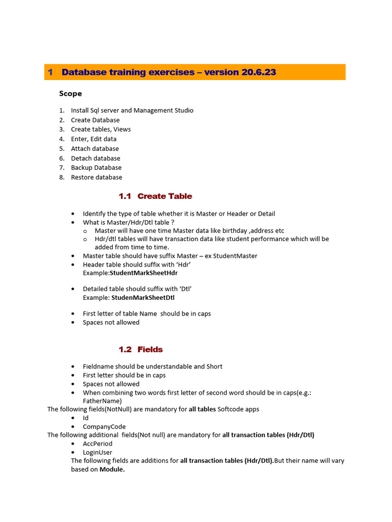 Database Training | PDF | Databases | Database Transaction