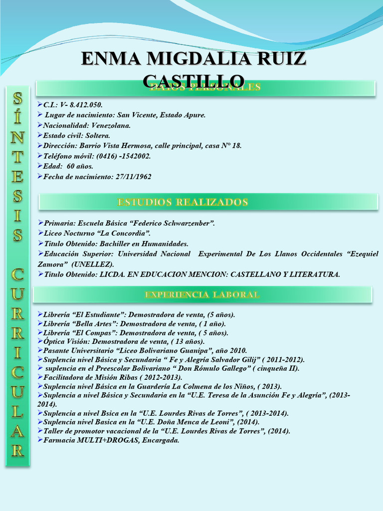 Curriculo Enma | PDF