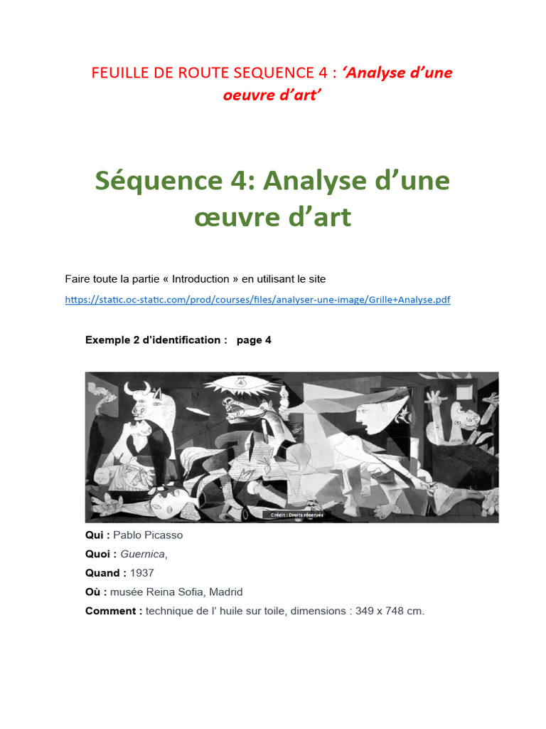 Feuille de Route Sequence 4 | PDF