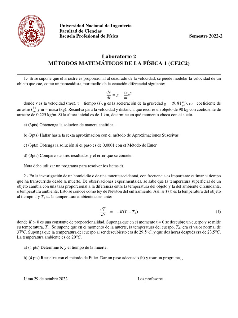 CF2C2 Lab2 2022 2 | PDF