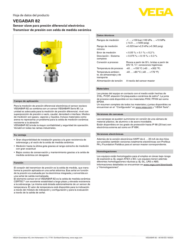 46169-ES-Hoja-de-datos-del-producto-VEGABAR-82-Sensor-esclavo-para ...