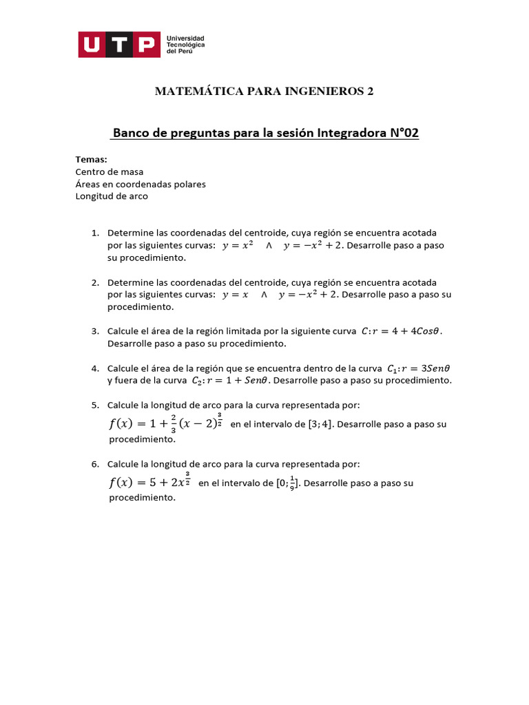Sesión Integradora 2 | PDF