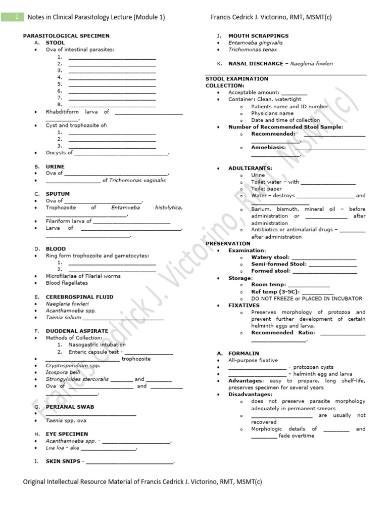 Para Lab Module 1 Notes | PDF