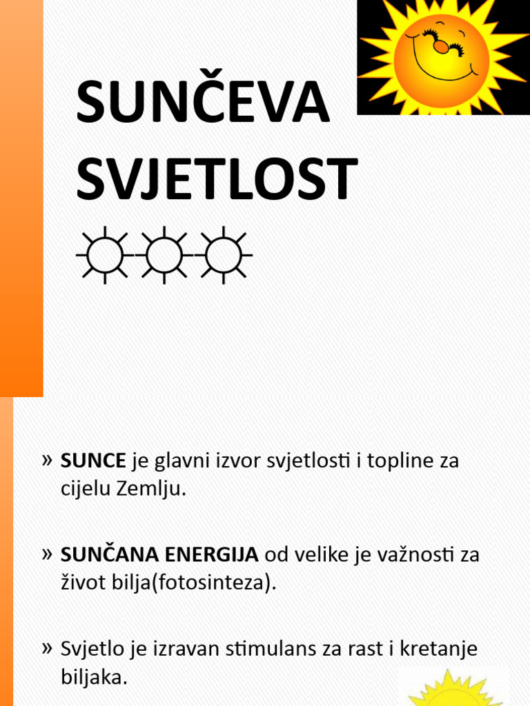 5.1.sunčeva Svjetlost | PDF