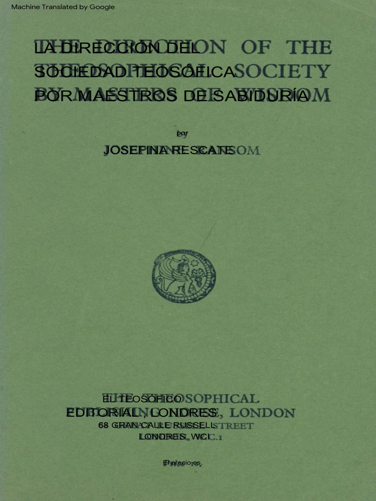 BL - 1942 - Ransom - The Direction - of - The - Theosophical - Society ...