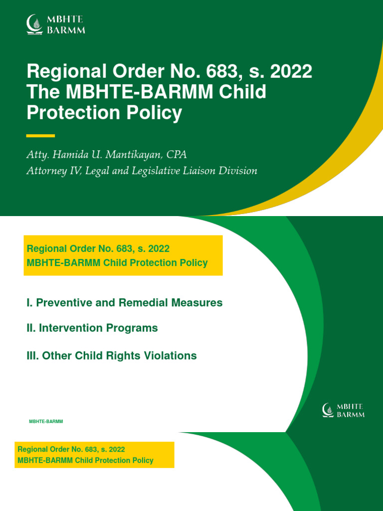 Ro-683 CPP | PDF | Child Protection | Crimes