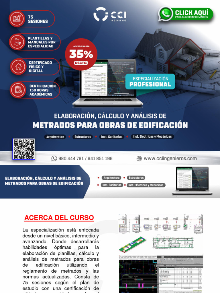 Curso de Metrados para Edificación | PDF