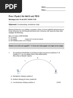 Fysik 1 Exempelprov | PDF