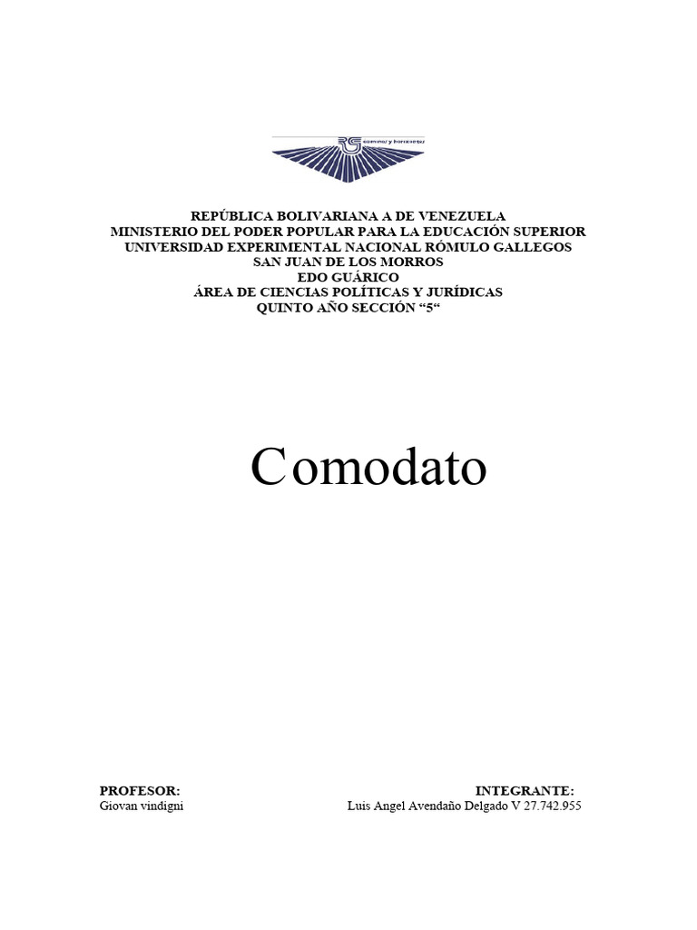 Comodato | PDF