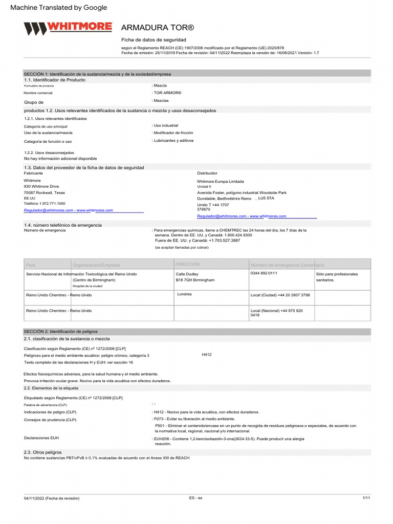 TOR+ARMOR® Español | PDF