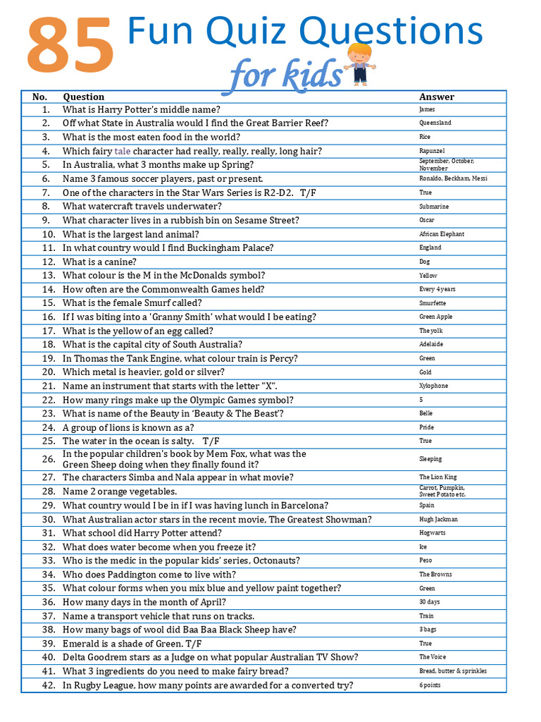 Family Quiz | PDF