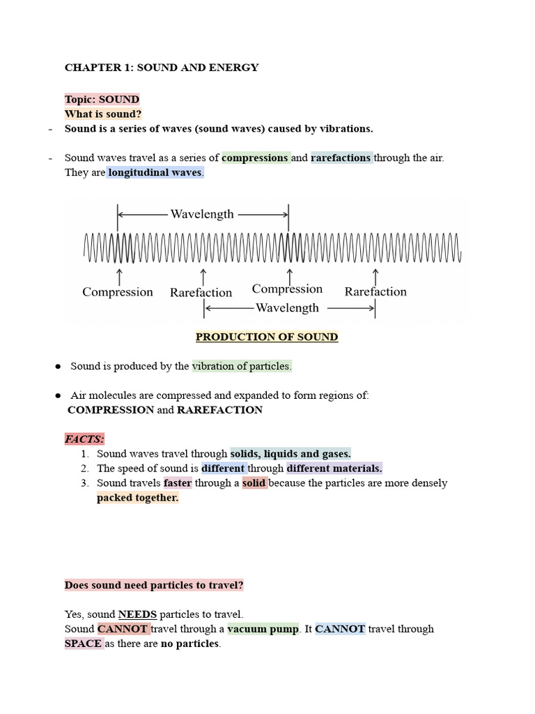 Year 9 Physics: Sound Waves Explained | PDF | Social Science | Science ...