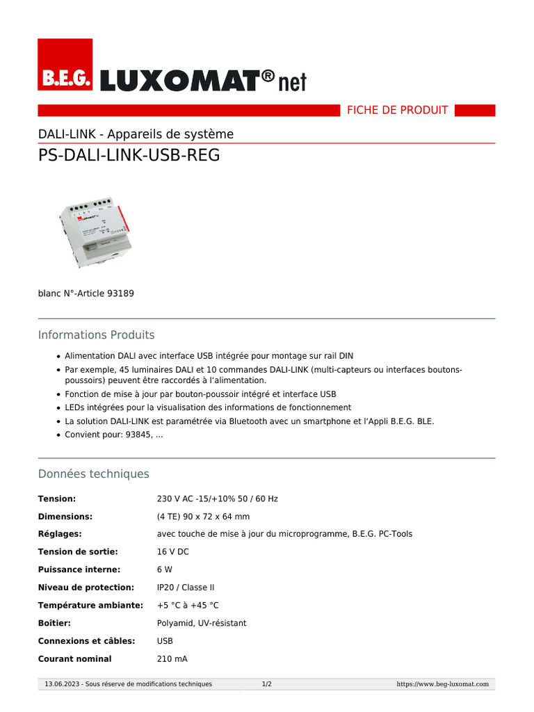 Ps Dali Link Usb Reg | PDF