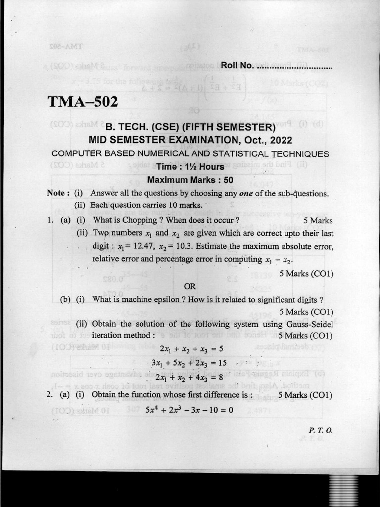 Tma 502 CBNST | PDF