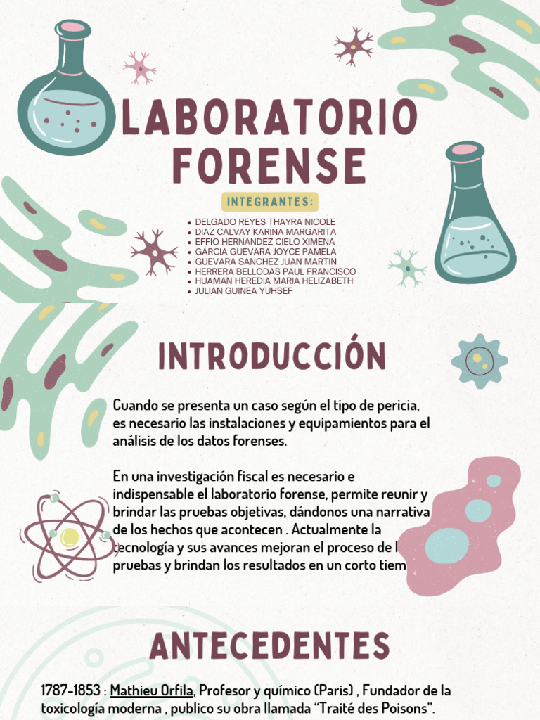 Importancia del Laboratorio Forense | PDF | Ciencia forense | Laboratorios