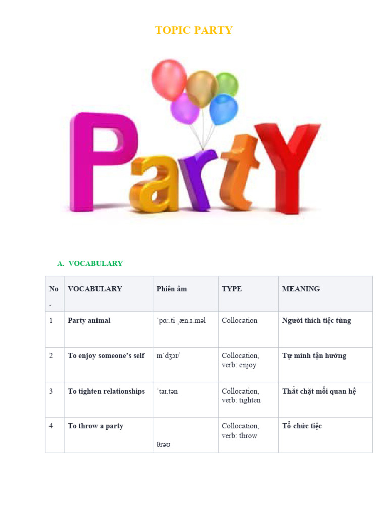 Party | PDF