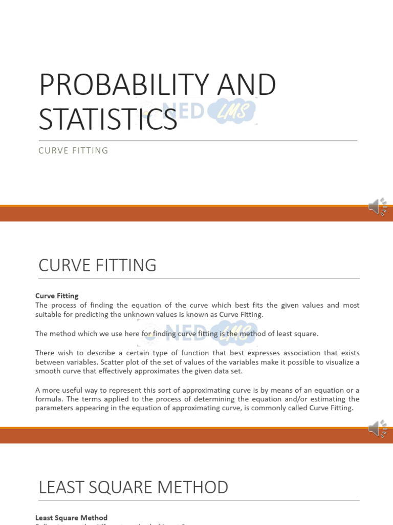 Curve Fitting | PDF | Least Squares | Equations