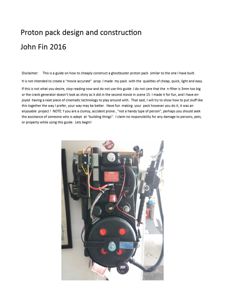 Proton Pack Guide | PDF