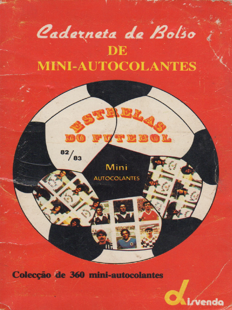 Caderneta de Bolso de Mini-Autocolantes, Estrelas Do Futebol 1982-1983 ...