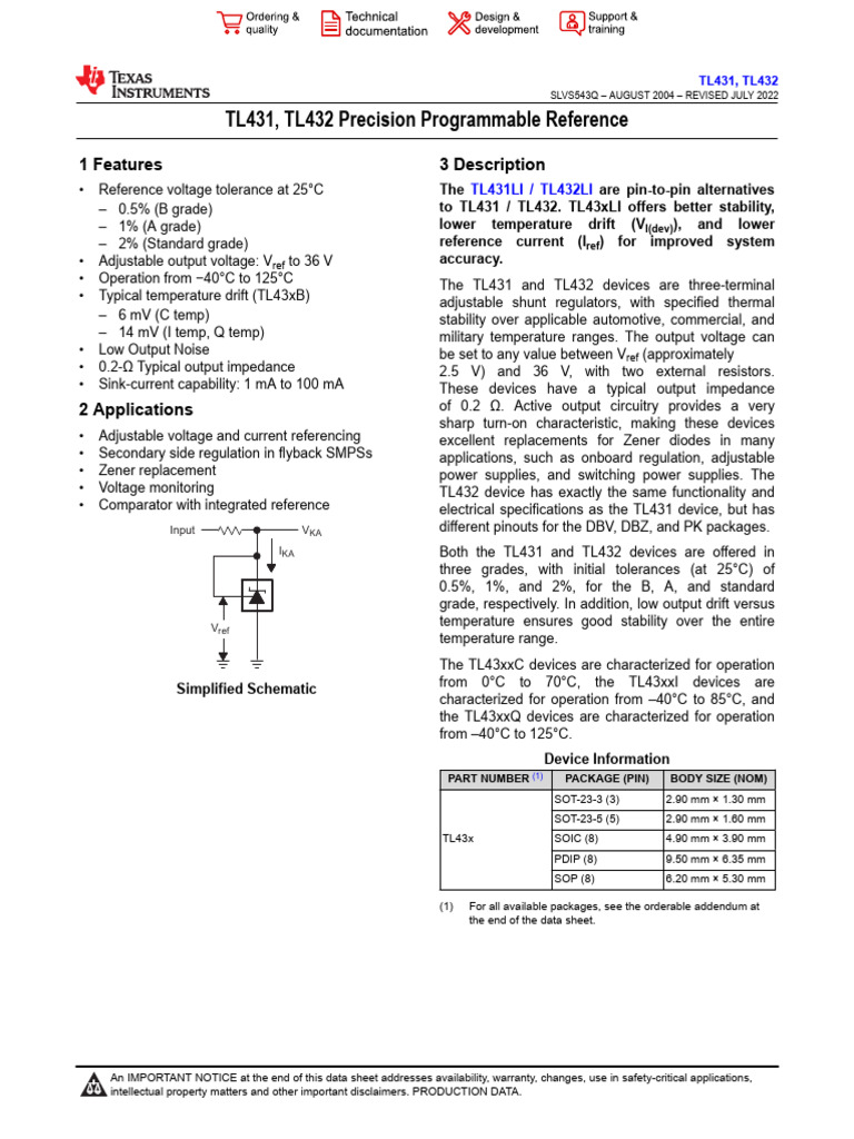 TL431 | PDF | Electrostatic Discharge | Electrical Engineering