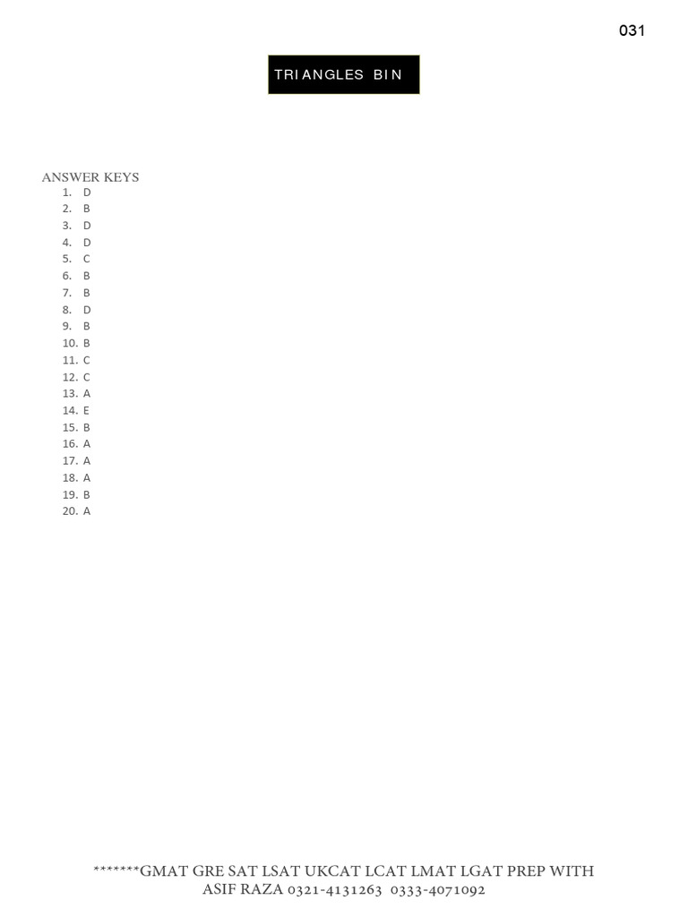 Gre Math | PDF | Graduate Record Examinations | Probability