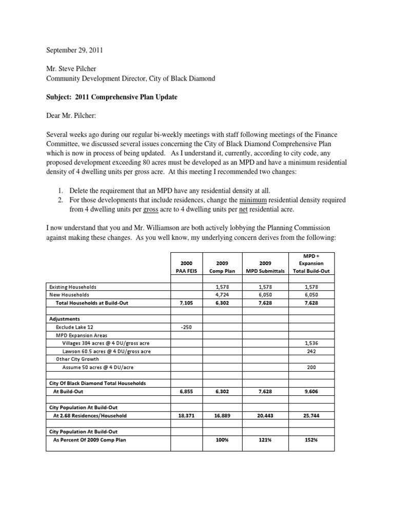 Black Diamond 2011 Comprehensive Plan Concerns | PDF | Government ...