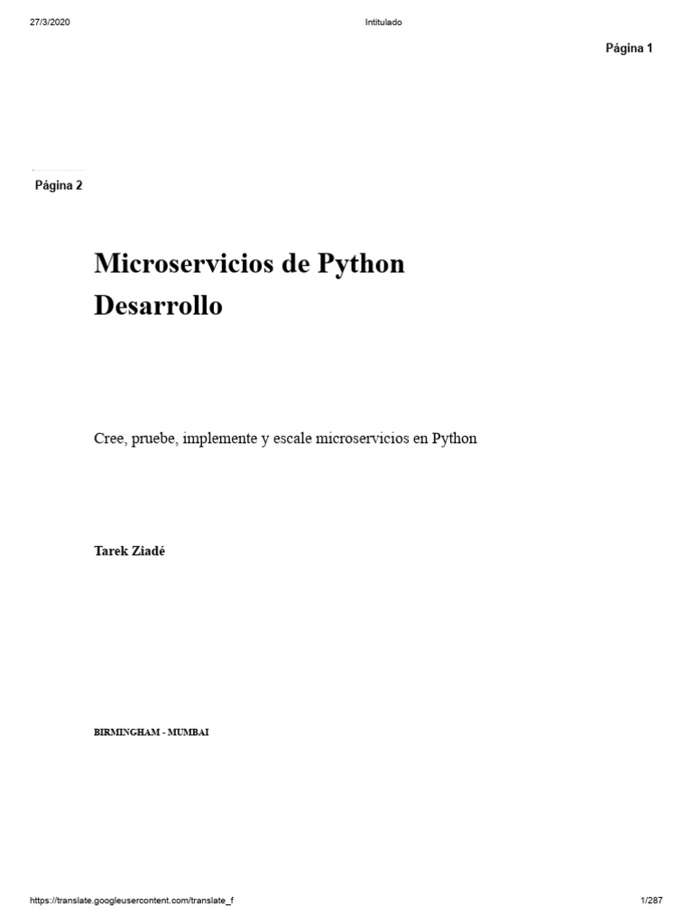 Tarek Ziade - Python Microservices Development-Packt Publishing (2017 ... Tarek Ziade - Python Microservices Development-Packt Publishing (2017 ...