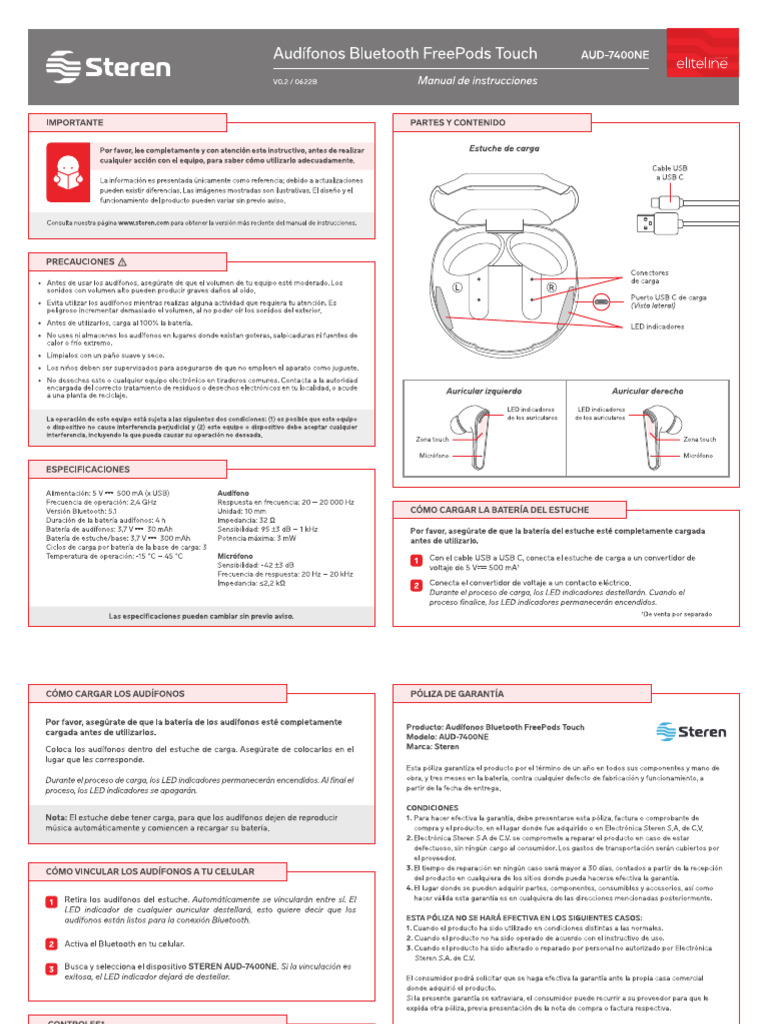 AUD 7400NE Instr | PDF
