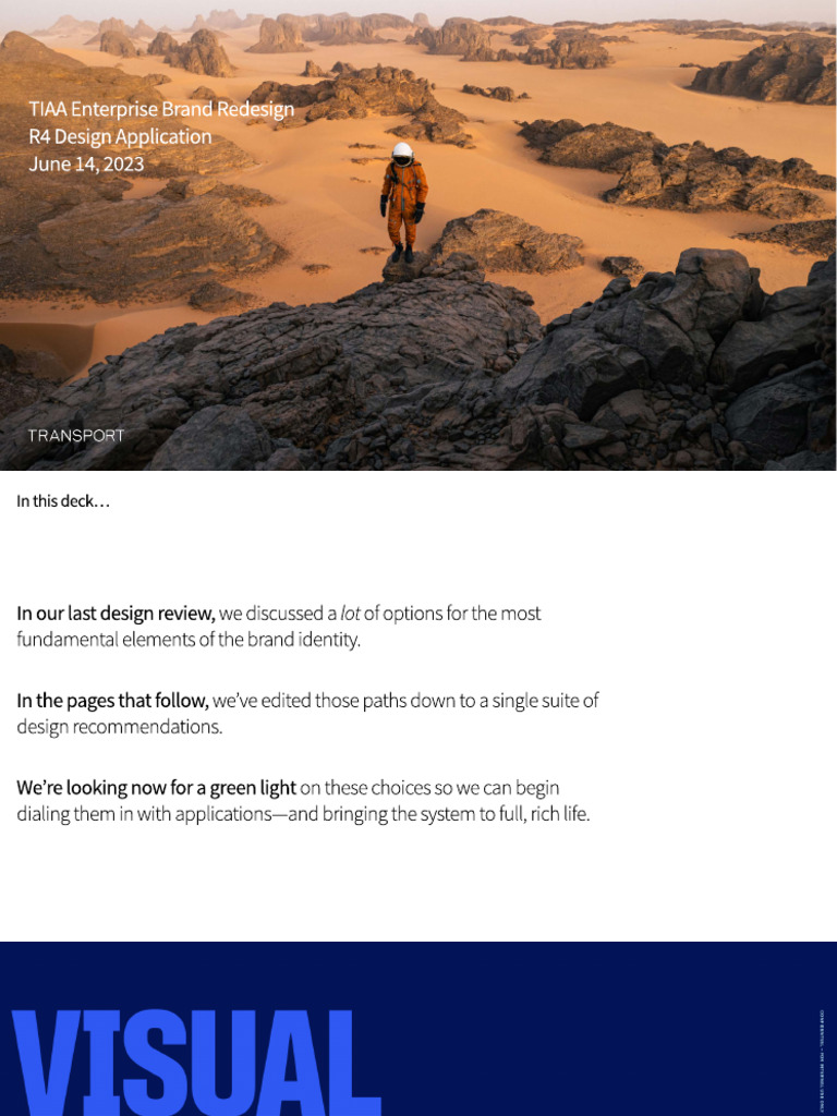 TIAA Brand Redesign Overview | PDF | Business