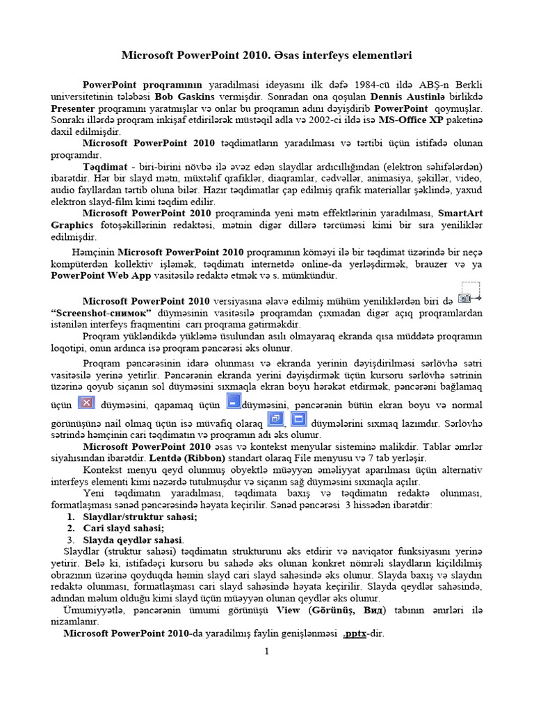 Movzu 9.MS Power Point | PDF