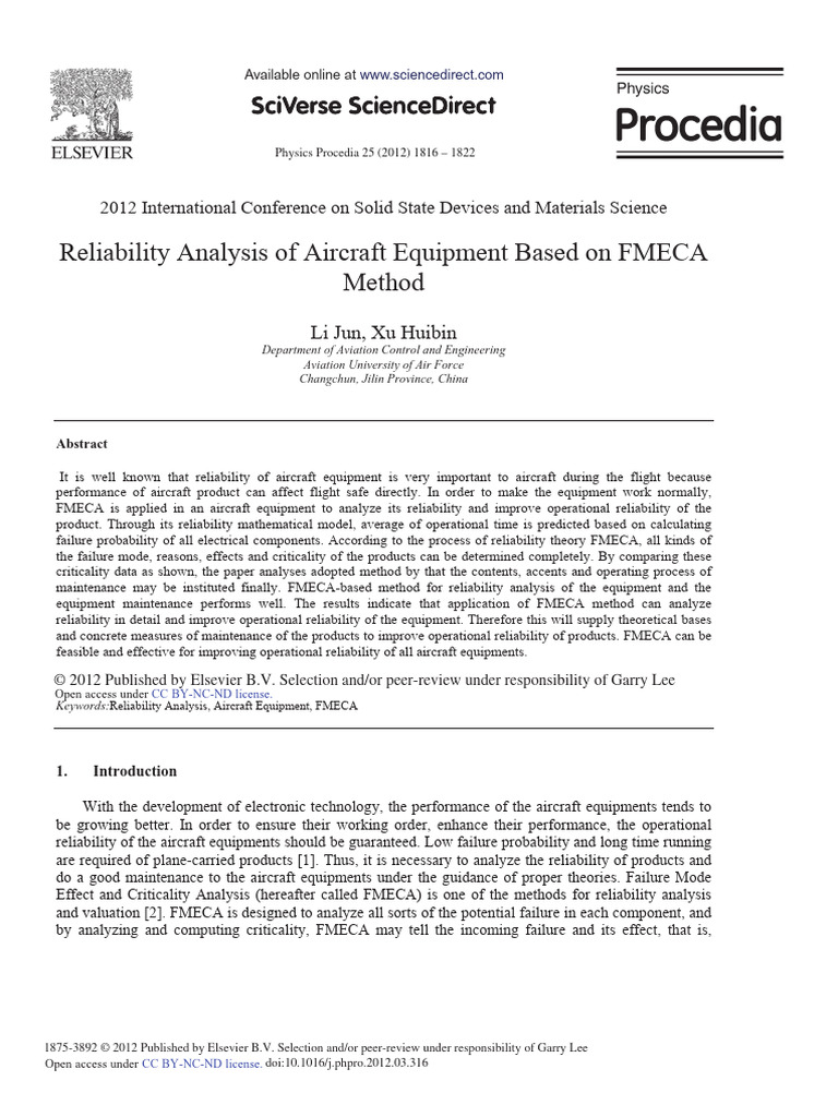 FMECA Paper2 | PDF | Reliability Engineering | Analysis