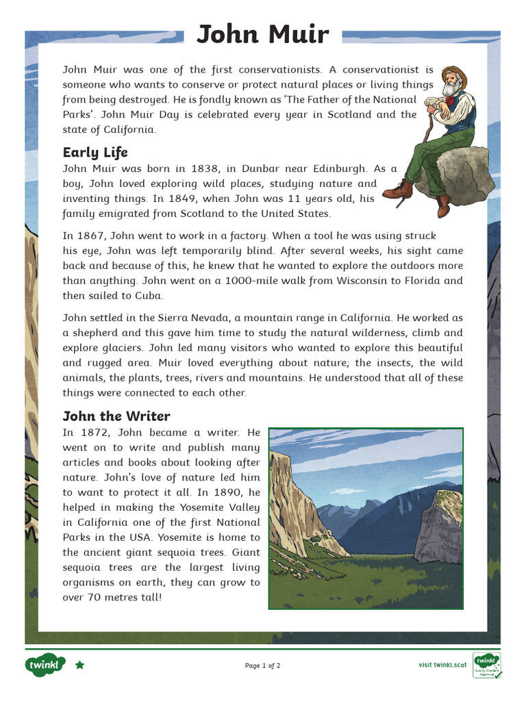 Cfe2 e 4727 Cfe Second Level John Muir Differentiated Reading ...