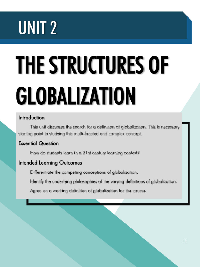 Unit-2 The Structures of Globalization | PDF