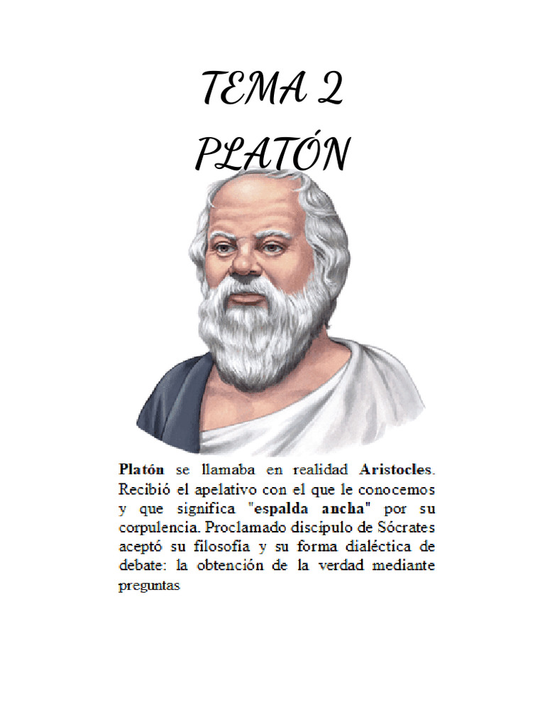 Tema 2 Platon | PDF | Esparta | Antigua Grecia