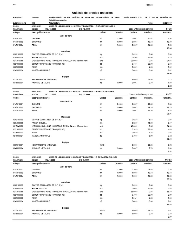 Apu-Arq | PDF | Horticultura | Albañilería