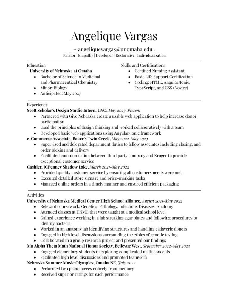 Weebly Resume | PDF