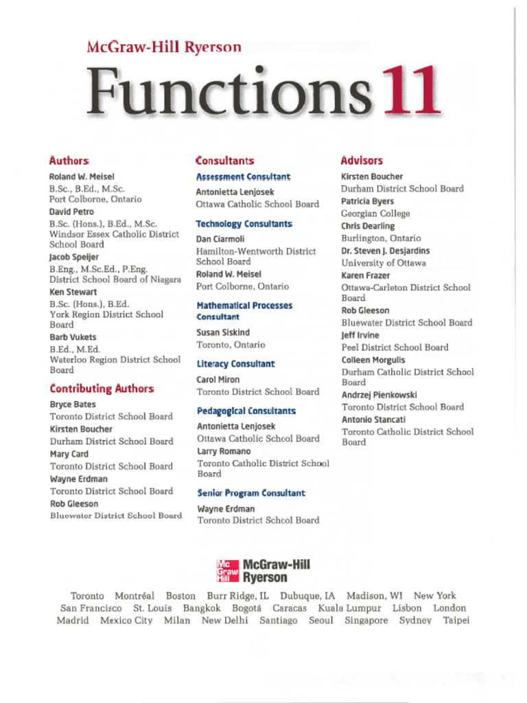 Chapter 1 Functions | PDF