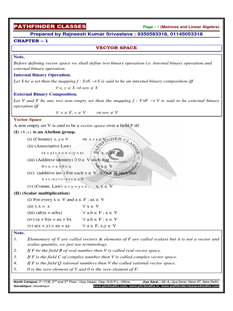Linear Algebra | PDF