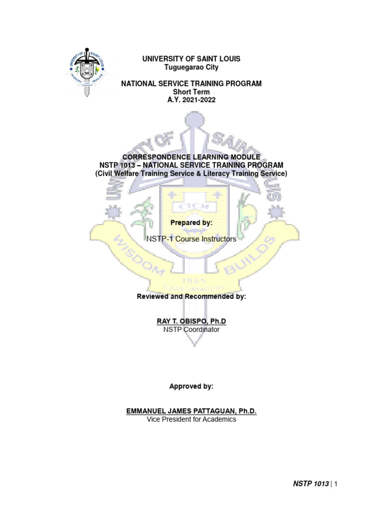 NSTP 1 CWTS Module 4 | PDF | Climate Change | Sustainability