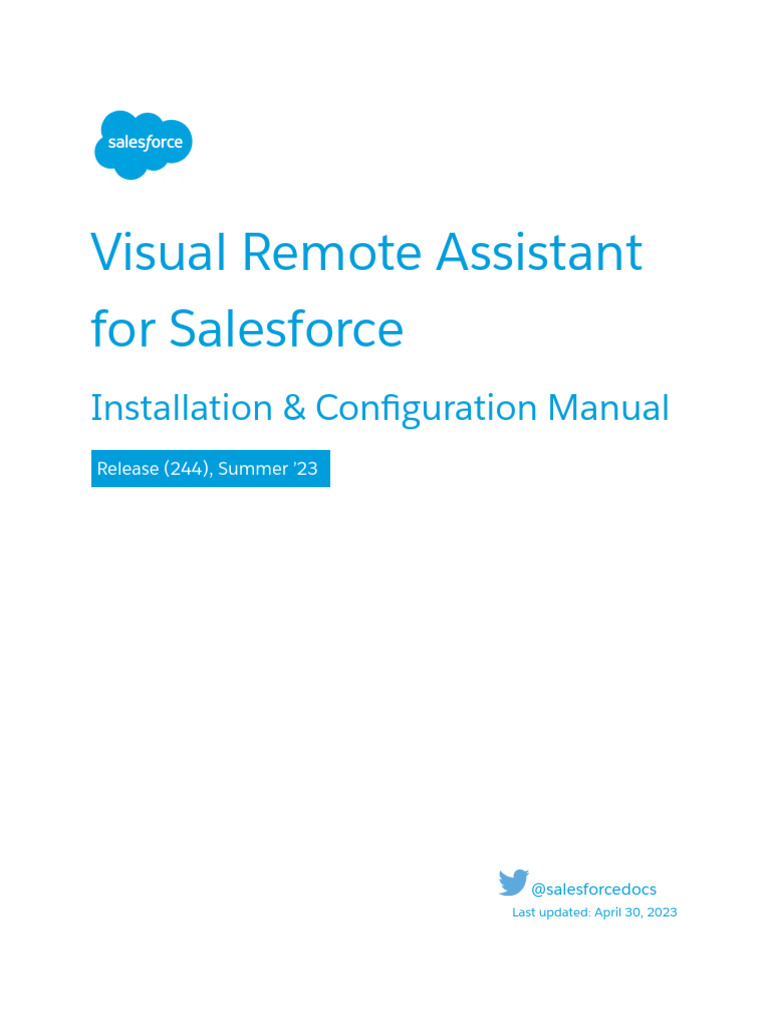 Visual Remote Assistant For Salesforce: Installation & Configuration ...