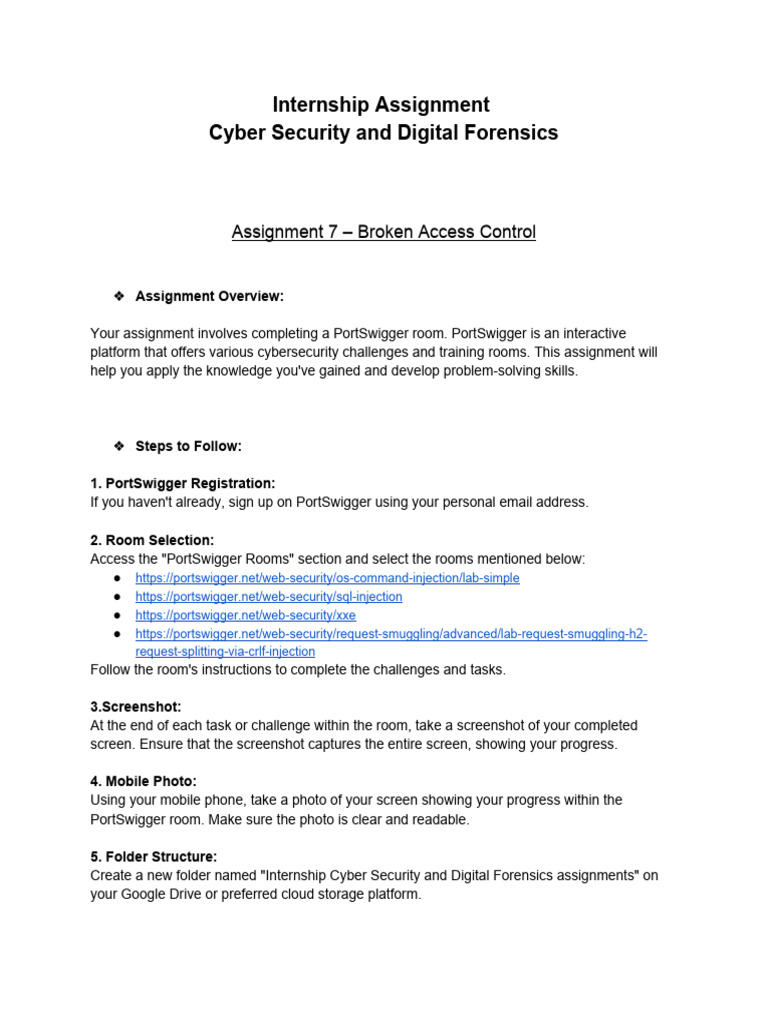 Assignment 7 Broken Access Control | PDF