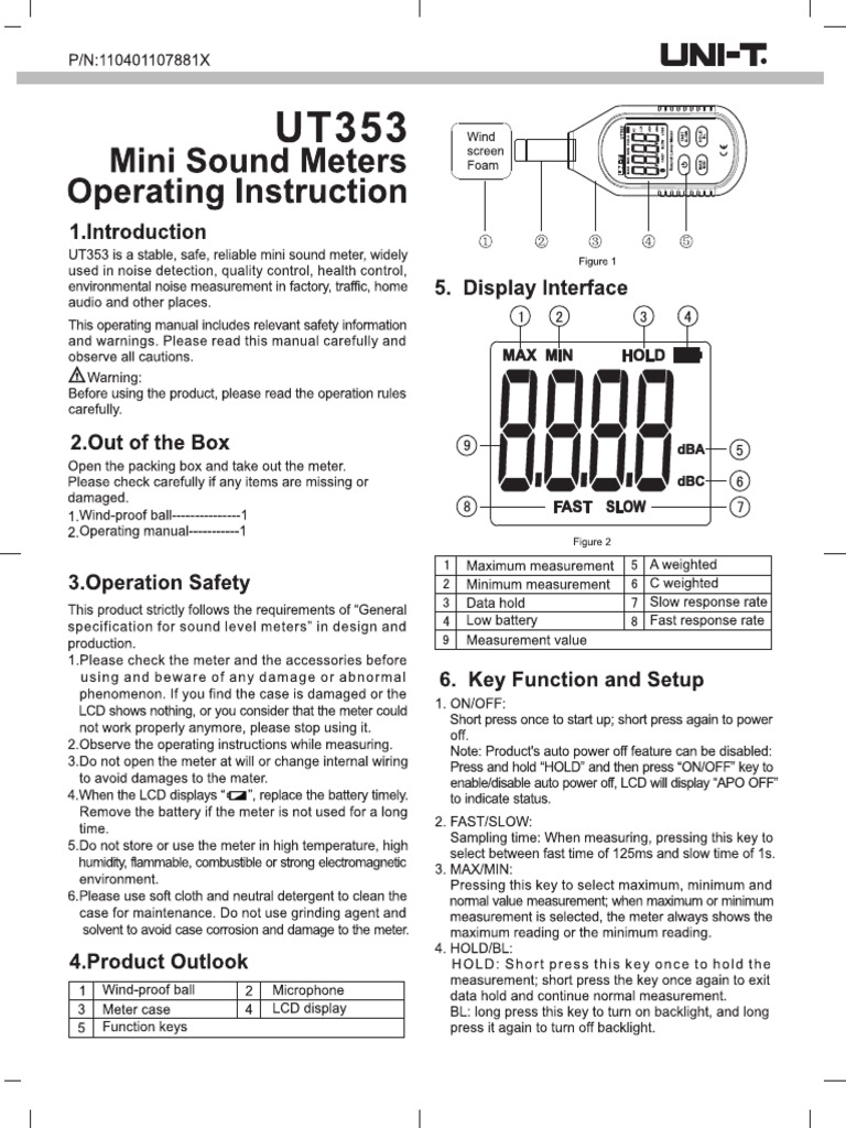 UT353 English Manual | PDF