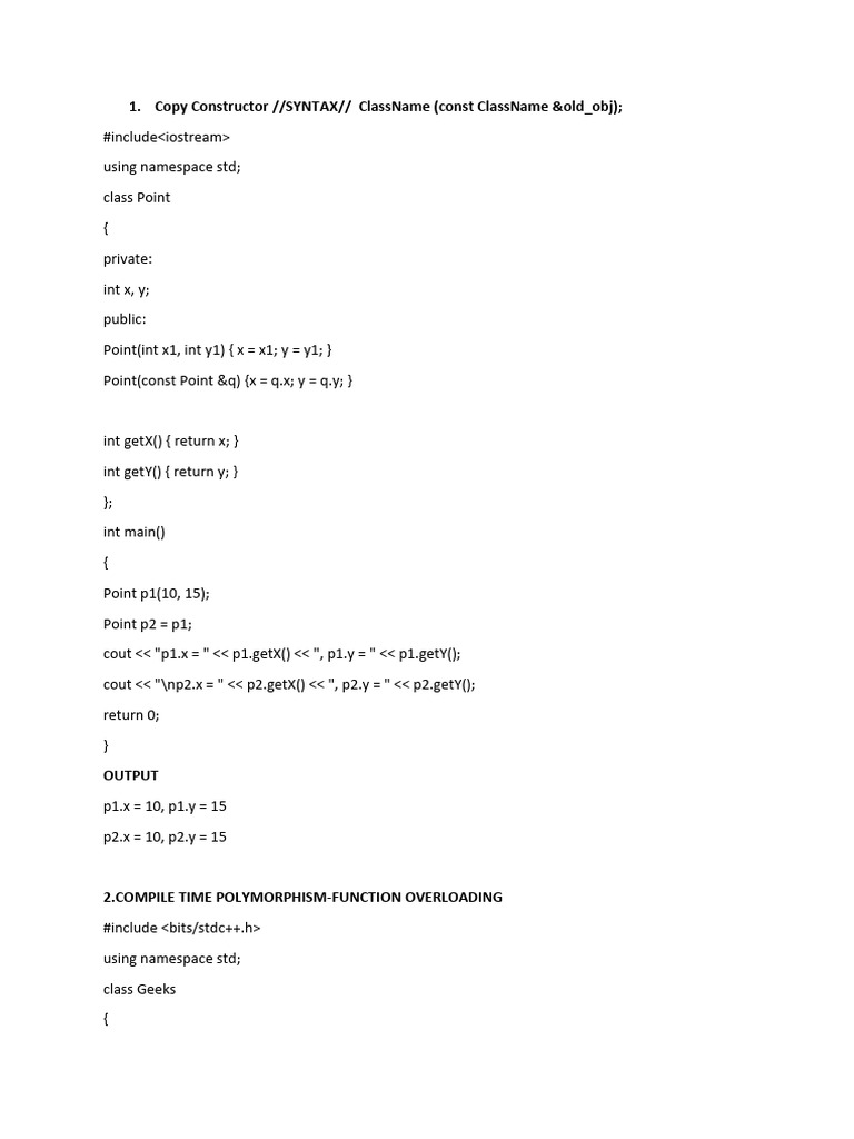 Unit 2 Oodp Sample Programs Pdf