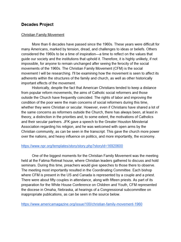 decades project | PDF